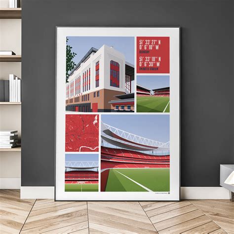 Arsenal Fc Views Of Highbury And The Emirates Poster By Matthew J I