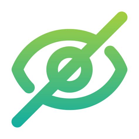 Closed Eyes Generic Gradient Icon