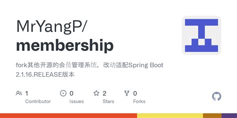 Github Mryangp Membership Fork Spring Boot