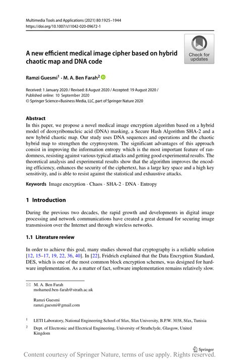 a new efficient medical image cipher based on hybrid chaotic map and