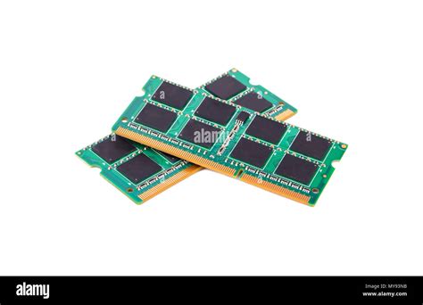 Two Memory Modules For Notebook On A White Background Stock Photo Alamy