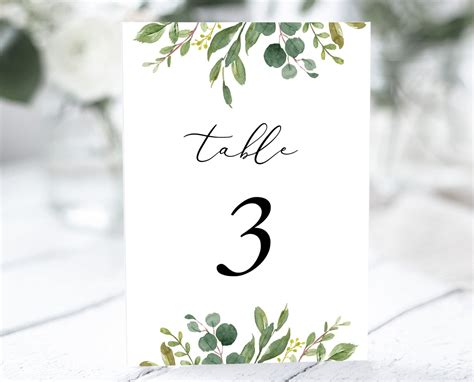 Free Printable Table Numbers Template Download Free Printable Table Numbers Template Png Images