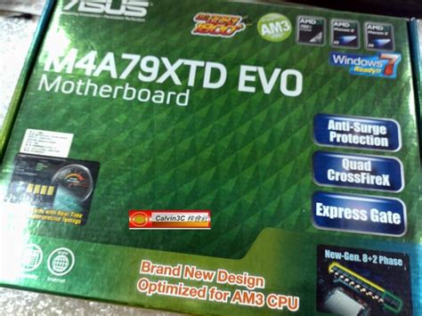 盒裝 華碩 M4a79xtd Evo Am3腳位 Amd 790x晶片組 4組ddr3 6組sata Ide 外接雙顯卡 露天市集 全