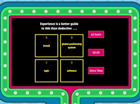 G9 Pure Science Vocabulary Exercise Gameshow Quiz