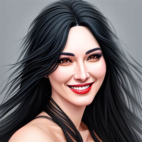 Uhd 16k Photorealistic Masterpiece 1solo Girl 25 Year Old Smiling Long Black Hair No