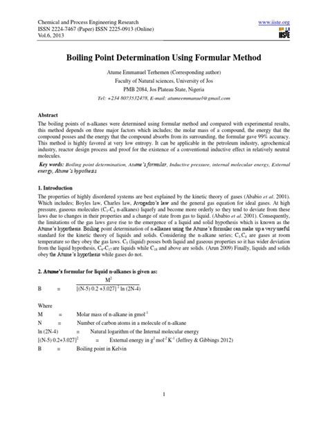 Pdf Boiling Point Determination Using Formular Method Dokumentips