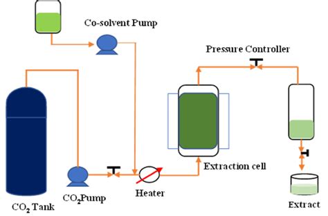 Schematic Representation Of Supercritical Fluid Extraction Instrument