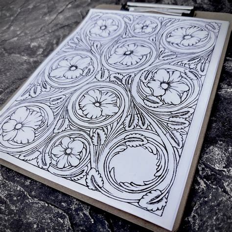 Sheridan Leather Tooling Patterns Etsy