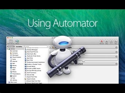 How To Use Automator YouTube