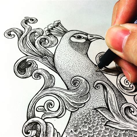Floral Peacock On Behance