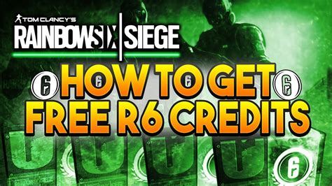How To Get Free R6 Credits Rainbow Six Siege Youtube