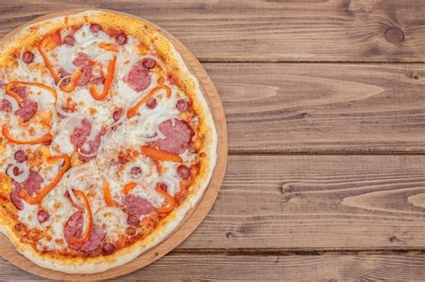 Premium Photo Pizza Capricciosa Traditional Italian Meal From