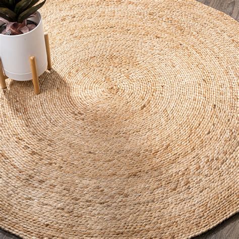 Soleil Natural Jute Braided Circle Natural Area Rug Pier 1