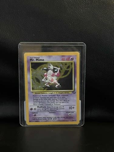 Mr Mime 664 Holo Rare Unlimited Edition Jungle Pokemon