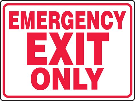 Free Emergency Exit Signs Download Free Emergency Exit Signs Png