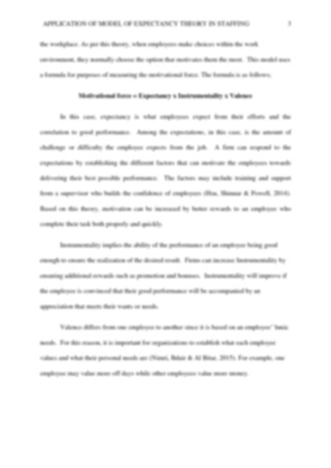 Solution Vroom S Model Of Expectancy Theory Studypool