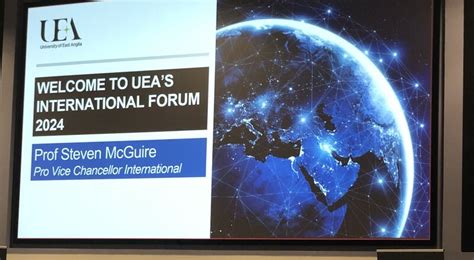 Steven Mcguire On Linkedin Uea Held Its International Forum Today It