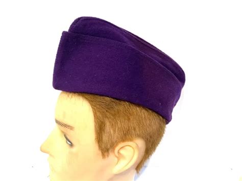 ANCIEN CALOT MILITAIRE Violet Prisonnier civil Infanterie Légère