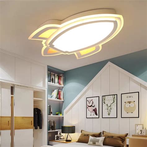Game Room Spaceship Ceiling Light Acrylic Modern White Flush Mount Light Clearhalo