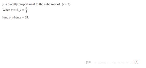 Direct And Inverse Proportion Past Paper Questions For Igcse Cambridge 0580 Revise Right Now