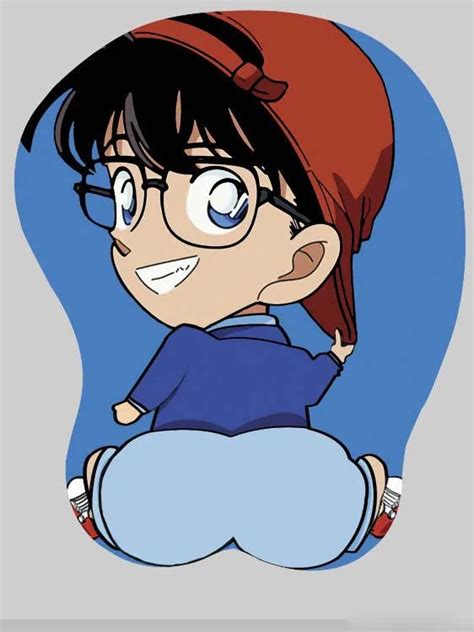 2013 New Anime Detective Conan Sexy Cute 3d Breast Mouse Pad For