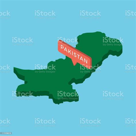 파란색 배경에 포인터와 국가 파키스탄의 녹색 등각 투영지도 현실적인 3d 벡터 개념지도 편집하고 사용자 정의하기 쉽습니다 Eps 10 0명에 대한 스톡 벡터 아트 및 기타