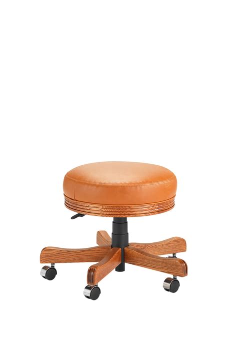 Buy Darafeevs 438 Backless Oak Swivel Vanity Stool • Free Shipping