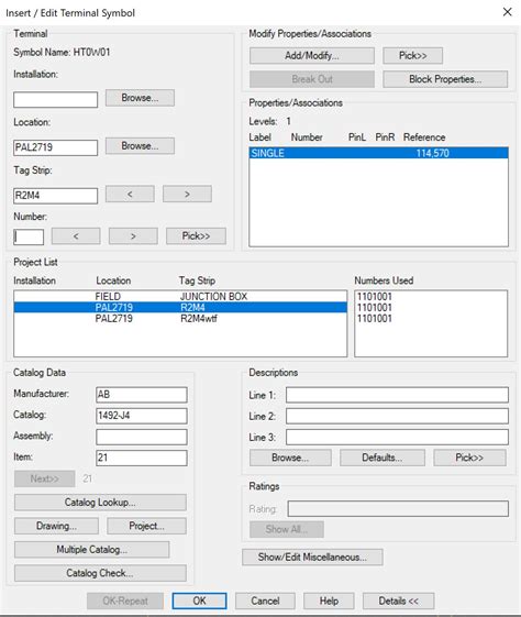 Solved 2020 Item Number Wont Show On Panel Terminal Autodesk Community