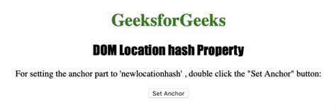 Html Location Hash用法及代码示例 纯净天空
