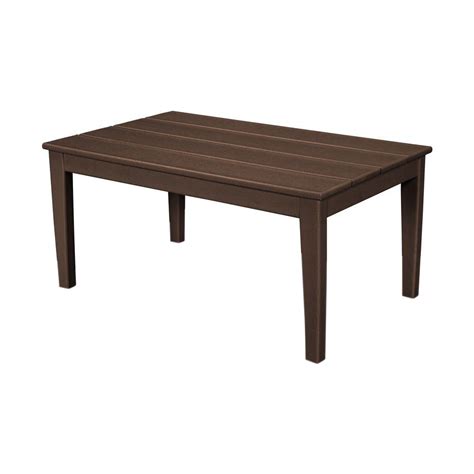 Polywood Newport 22 In X 36 In Plastic Outdoor Coffee Table Ct2236ma