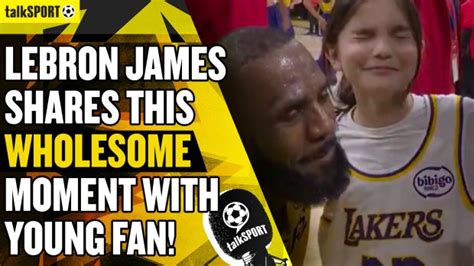 Visibly Emotional Lakers Fan Cant Control Tears As Lebron James
