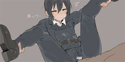 Rule 34 1boy 1girls Androgynous Bar Censor Belt Black Hair