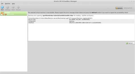 Virtual Machine Inaccessible On Virtual Box