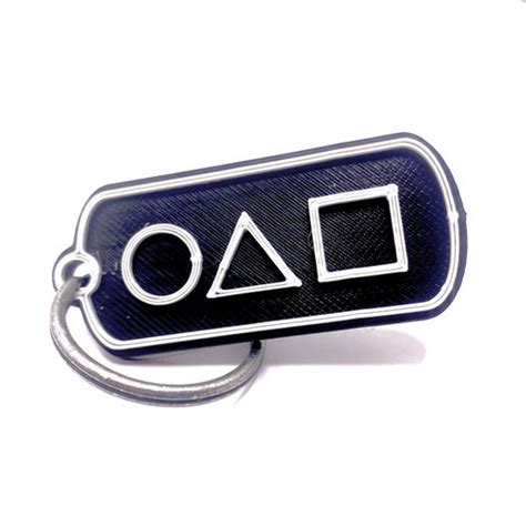 stl file squid game symbols keychain 🦑 ・3d printing idea to download・cults