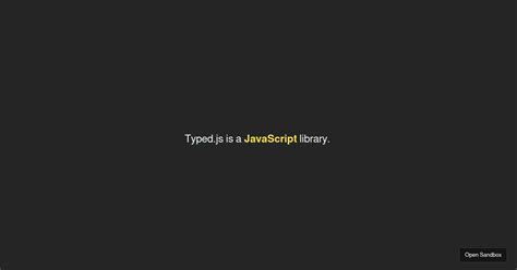 Typedjs Example Codesandbox