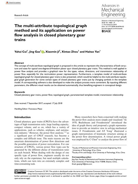 Pdf The Multi Attribute Topological Graph Method And Its Application