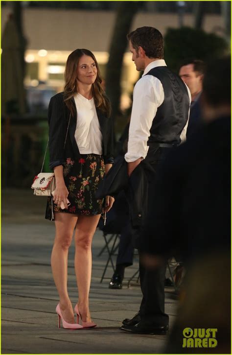 Sutton Foster And Peter Hermann Film A Younger Scene In Bryant Park