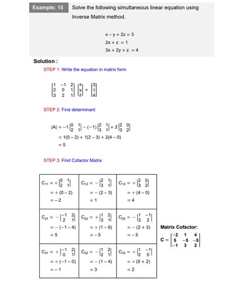 132 Matrix Inversion Method 3x3