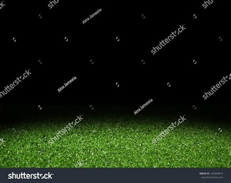 Green Grass Field Spotlight Stock Illustration 144209014 Shutterstock