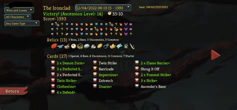 Perfected Strike Demon Form Snecko Eye Thats All R Slaythespire