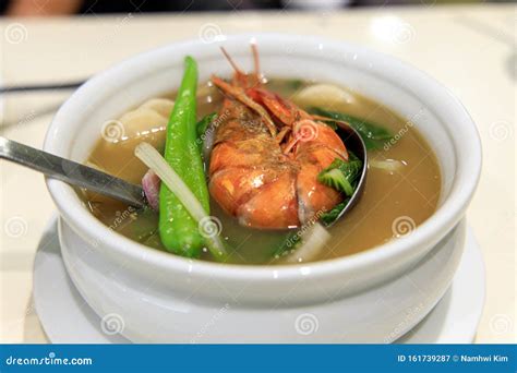 Sinigang Na Hipon Is A Type Of Filipino Sour Tamarind Soup With A