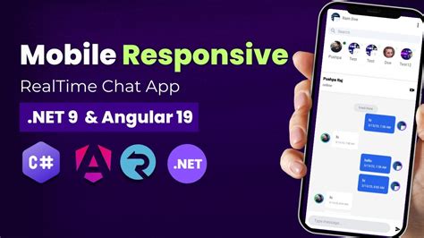 Mobile Responsive Real Time Chat App With Angular 19 And Net 9 Signalr Youtube