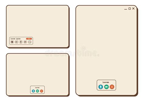 retro ui windows stock illustrations 276 retro ui windows stock