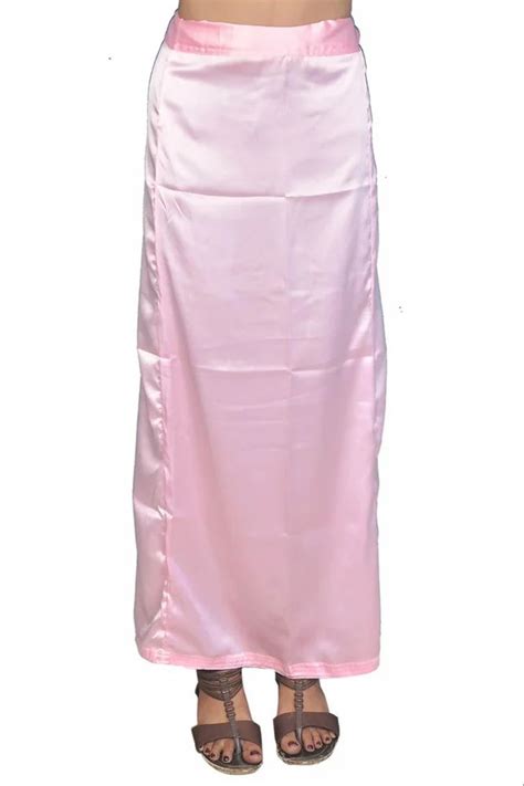 Women Pure Satin Light Pink Petticoat Plain At Rs 140piece In Thane