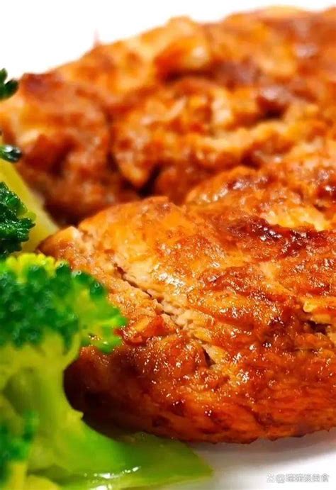 香煎鸡胸肉孩子的最爱兰花姜丝处理