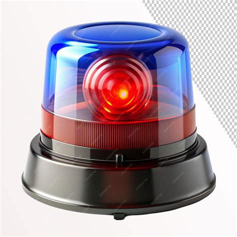 Luzes Intermitentes De Sirene De Carro De Emergência Ou De Polícia Em