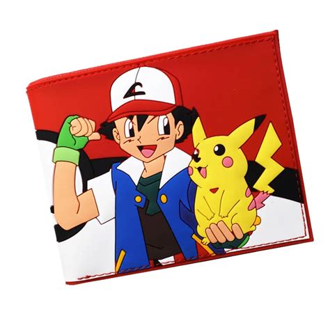 Cartoon Pokemon Wallet Pokemon Go Pikachiu Gengar Kabigon Charmander