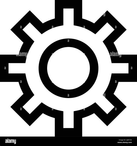 A Simple Gear Icon Settings Editable Vector Stock Vector Image Art Alamy