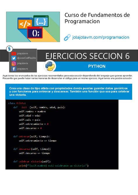 Seccion 6 Python Lenguaje De Programación Ejercicios Seccion 6