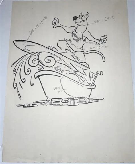 Hanna Barbera Scooby Doo Where Are You Animation Kopie Sketch Mit Stift